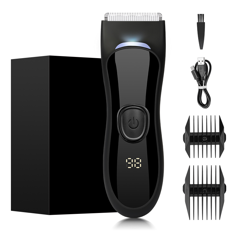 New Design OEM/ODM Waterproof Men Trimmer LED Light body trimmer -W058 ...